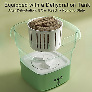 11L Small Foldable Portable Mini Washing Machine; RV, Camping, Travel Must Have Outdoor Products can Wash Small Clothes (Color : Blue)