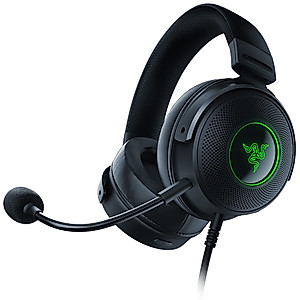 Razer Kraken V3 HyperSense Wired USB Gaming Headset Base Station V2 Chroma Headset Stand and Holder Bundle