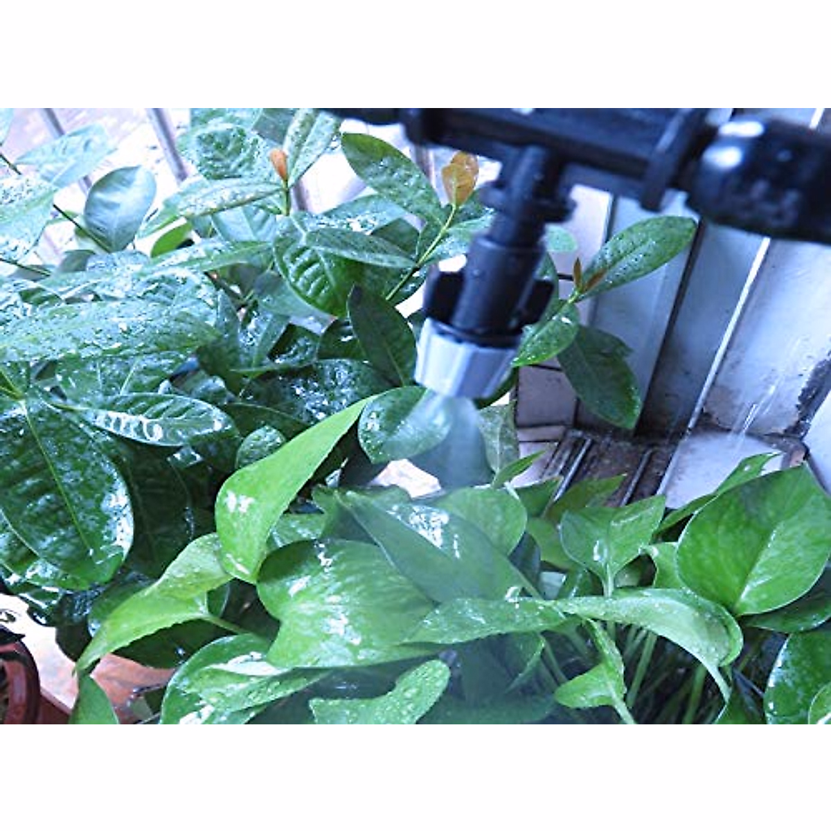 LRJSKWZC Garden Lawn Sprinkler Irrigation System 10 PCS Gray Spray Nozzle with 4 / 7mm Tee Apply Watering Sprayed On Plants Spray Radius 0.6-0.9m Sprayer Nozzle