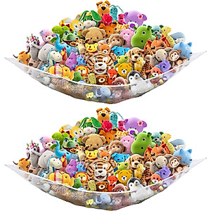 2 PK - Simplehouseware Stuffed Animal Jumbo Toy Storage Hammock