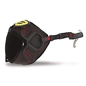 Tru-Fire Hardcore Buckle Foldback Adjustable Archery Compound Bow Release - Black Wrist Strap with Foldback Design