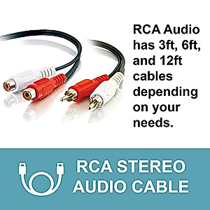 C2G 40465 C2G/Cables to Go Value Series RCA Audio Cable (12 Feet, Black)