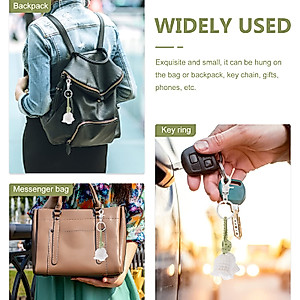 Hand Knitted Pendant Flower Woven Key Chain Flower Knitted Key Chain Bag Pack Decor Daily Dress