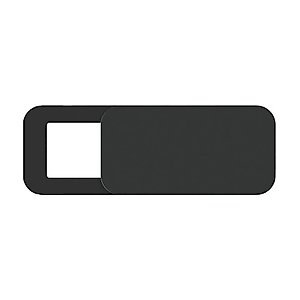 Webcam Cover Slide, Ultra-Thin Plastic Web Camera Cover Laptop Camera Cover for Laptop, PC, Computer, Smartphone, Protects Your Visual Prvacy Black
