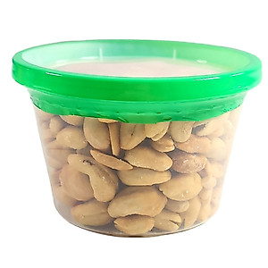 PACTOGO Green Shrink Bands - Fits Round Plastic Soup/Deli Containers Sizes 8-32 Ounces - Tamper Evident Seals (Pack of 250)