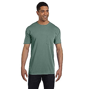 Comfort Colors Chouinard 6030 Adult Heavyweight Pocket Tee Light Green PgmDye X-Large