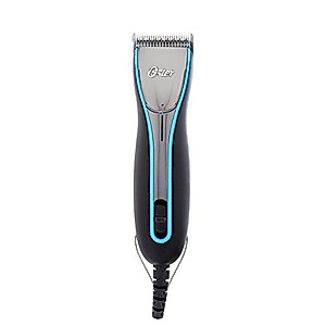 Oster A6 Cool Comfort Heavy Duty Pet Grooming Clippers with Detachable CryogenX #10 Blade, 3 Speed, Aqua Sky (078006-000-000),Black,1.75 x 1.88 x 6.90 inches