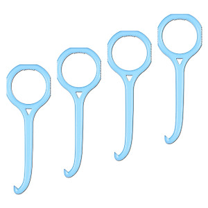 Aligner-B-Out v2 | Badass Blue 4 Pack | Invisalign Remover Tool & Aligner Remover Tool For All Aligners & Removable Retainers | Orthodontist Recommended Invisalign Accessories