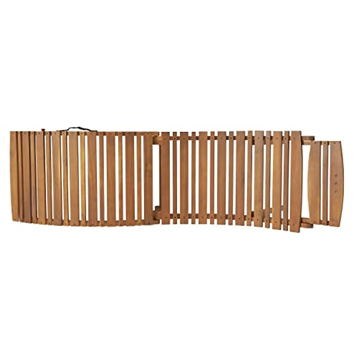 Christopher Knight Home Lahaina Wood Outdoor Chaise Lounge, Natural Yellow