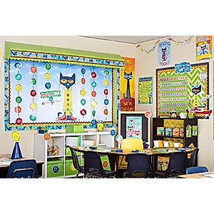 Edupress Pete The Cat Keeping it Cool in Bulletin Board Set (EP63922) & Pete The Cat Groovy Shoes Accents, Pack of 36 (EP63233)