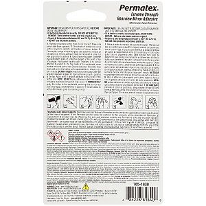 Permatex 81840 Extreme Rearview Mirror Profressional Strength Adhesive Kit , White