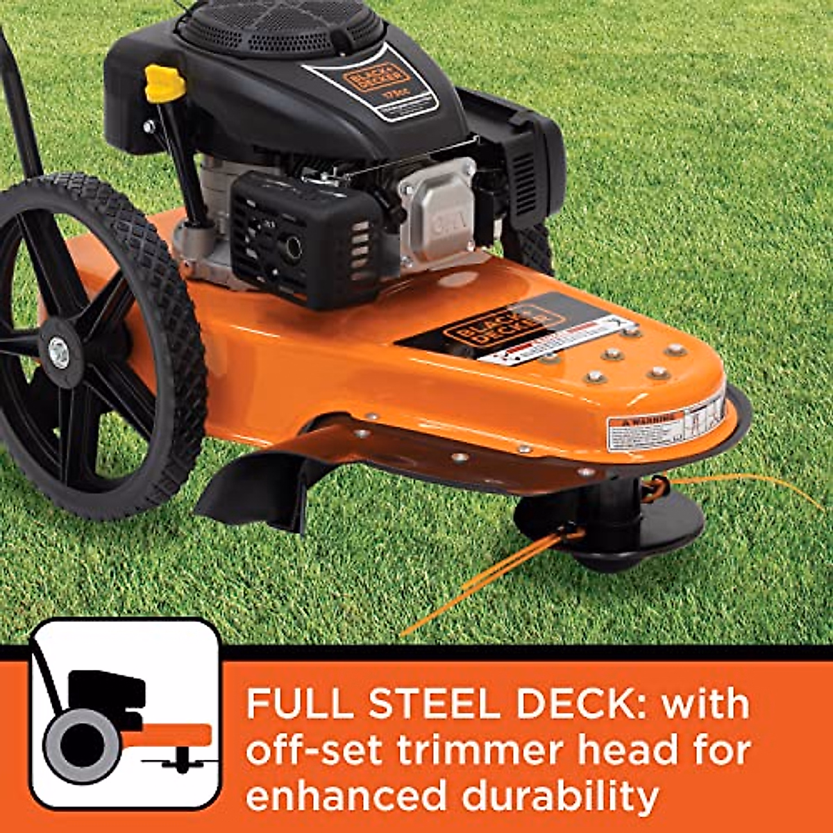 BLACK+DECKER 25A-26KF736 4-Cycle Gas Powered 22-Inch Walk-Behind High ...