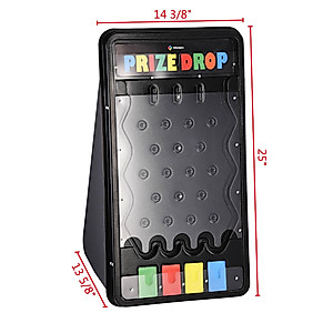 25" Mini Prize Drop Boards Table-top Game with 8 Pucks 4 Slots Reusable Carnival Party Holiday Activity Develop Intellect US Delivery (25"x14")