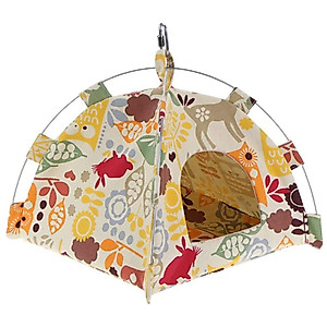 Bird Nest House Hammock Bed Hut Parrot Hamster Hanging Tent Winter Warm Habitat Cave for Parakeet Cockatiel Conure Lovebird Finch Canary African Grey Budgie Chinchilla Guinea Pig Rat (L)