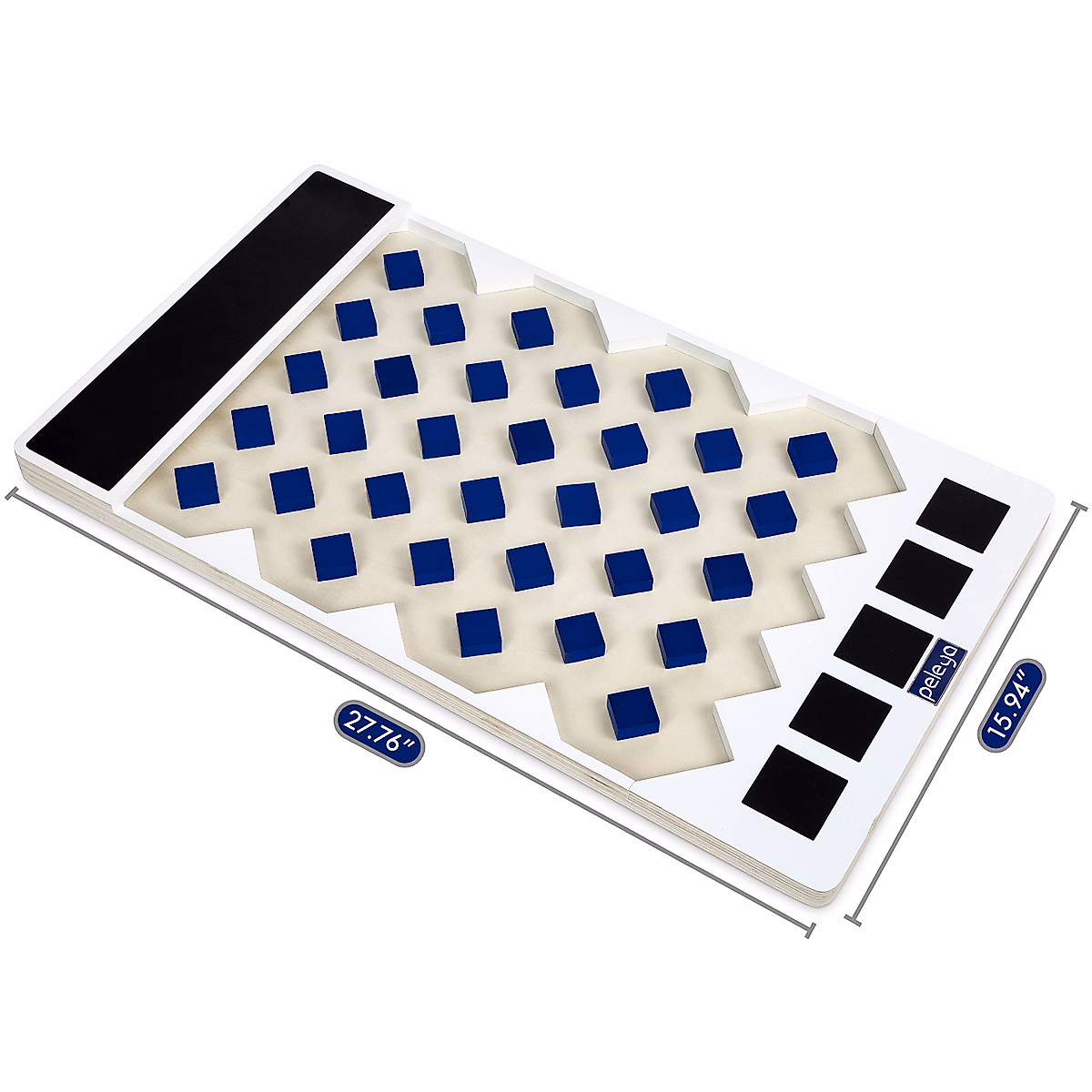 peleya Prize Drop Disc Game Wood 27.8" x 15.9" with Chalkboards Carnival Game Trade Show