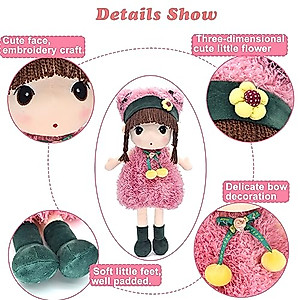HWD Kawaii 17 inch Stuffed Plush Girl Toy Doll Good Gift for Kids Baby Lover.(Pink)