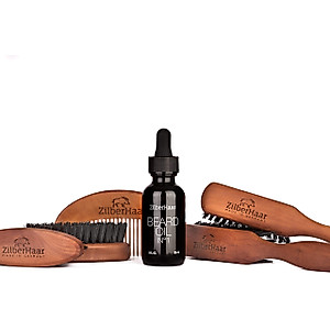ZilberHaar Beard Oil + Beard Brush + Beard Comb bundle