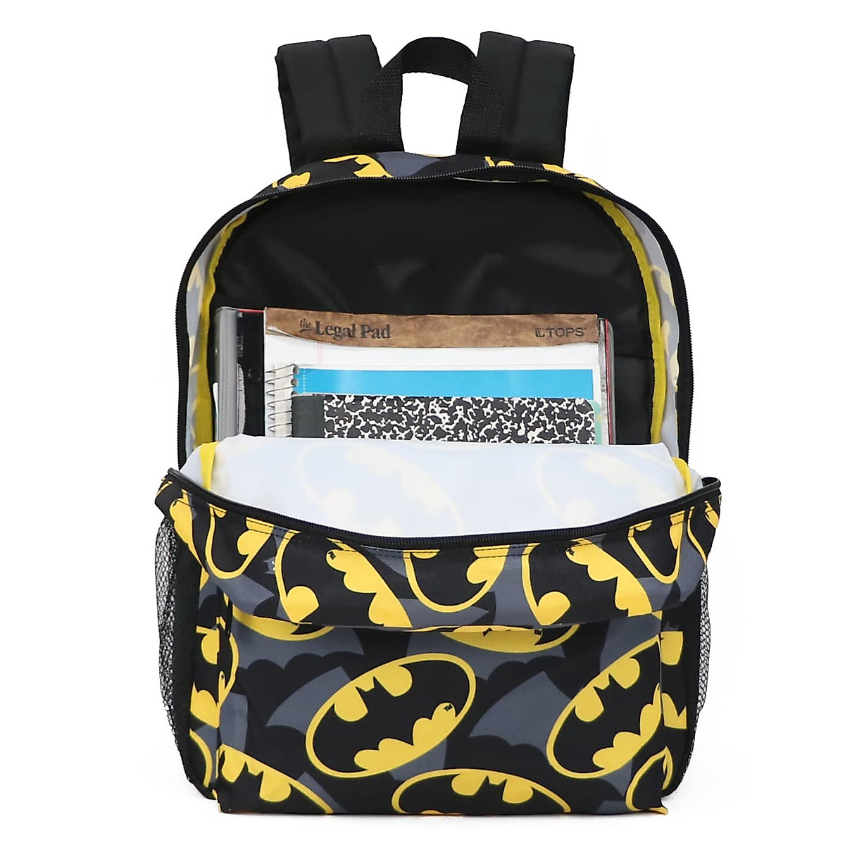 DC Comics Batman All Over Print Logo Full Size 16" Backpack
