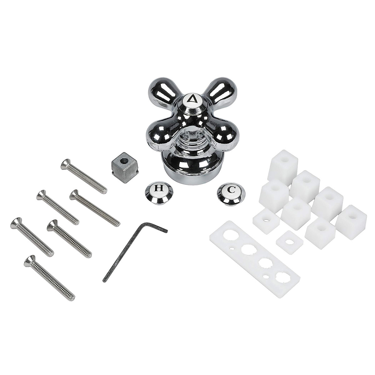 DANCO Cross-Arm Faucet Handle | Sink & Bathtub Handle | Single Handle | Chrome (46006)