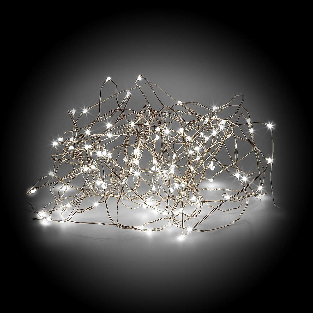XNNATA Solar String Lights, 33Ft 100 LED Copper Wire Starry String Light, Indoor Outdoor Waterproof Solar Decoration Lights for Gardens, Home, Party Ornaments(White)