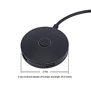 Wabao UFO HUB 5-Port USB2.0 1-Micro USB Hub 7 Color Breathing Power Supply lamp, Independent Switch