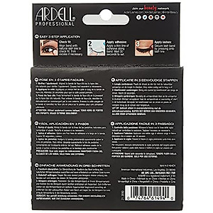 Ardell Demi Wispies False Eyelashes Black, Eye Make-Up Enhancement, Full Volume Strip Lashes - 4 pairs, 2 Pack