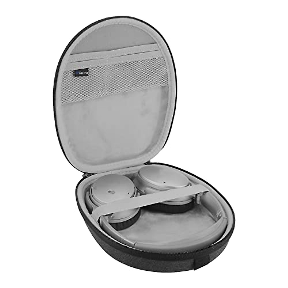 Geekria Shield Case Compatible with Bose QC45, QC35 II, QC35, QC25,QCSE, Noise Cancelling Headphones 700 Headphones, Replacement Protective Hard Shell Travel Carrying Bag with Cable Storage (Grey)