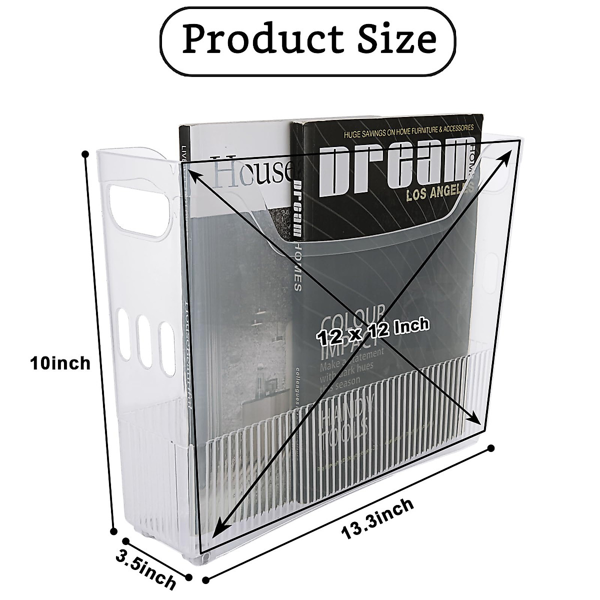 YAYODS 6 Pack 12 x 12 Paper Storage Organizer, Scrapbook Paper Storage with Wheels, Plastic Scrapbook Storage Bin for 12" x 12" Pape, Scrapbook Papers, Cardstocks, Vinyl Sheets, Documents