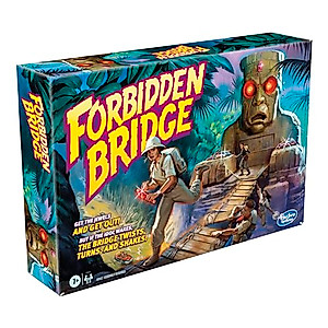 Hasbro Gaming Forbidden Bridge Game, Adventure Board Game, Fun Kids Game for Ages 7 and Up, Game for 2 to 4 Players