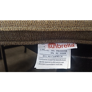 Nassau Outdoor Patio 7pc Dining Set Round 60" Fire Gas Table Dark Bronze Solid Cast Aluminum Sunbrella Cushions (Set with 6 Regular Chairs, Sunbrella Sesame)