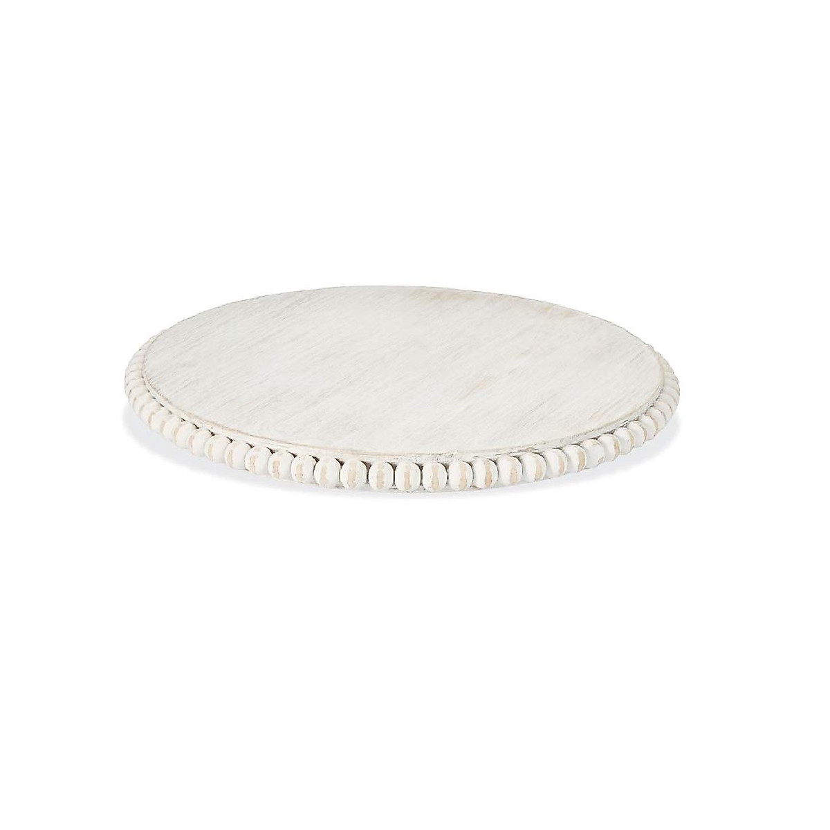 White Beaded Lazy Susan
