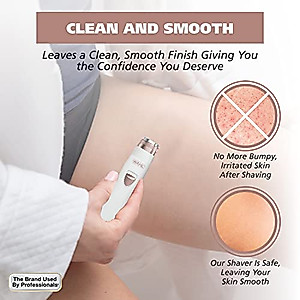 Wahl Clean & Smooth Ladies Rechargeable Facial Hair & Peach Fuzz Electric Shaver for Women – Compact Size for Travel - Model 9865-2801V