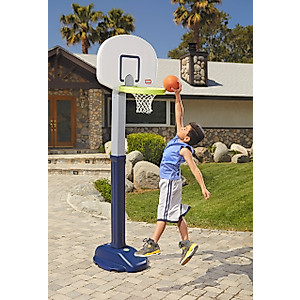 Little Tikes Adjust and Jam Pro Basketball Set, Blue