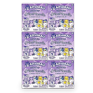 Aphmau Mystery MeeMeows Surprise Figures 6 Pack; Wildy Popular; 8 Possible Mini MeeMeows Figures to Collect, Including Donut / Fairy & Mermaid Cat