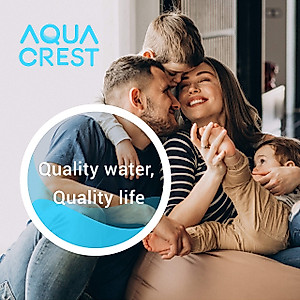 AQUACREST FXHSC&FXHTC 10" x 4.5" Whole House Water Filter, Replacement for GE FXHSC/FXHTC, Culligan R50-BBSA/RFC-BBSA, Pack of 4