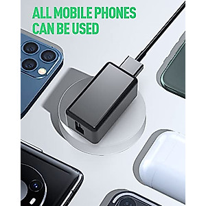 YONZEE Car Charger for Tesla Model 3/Y OBD Power Adapter, 43W Car Charger Cell Phone Fast Charging Dual Port OBD to USB-C Charging Port Car Charger OBD Adapter for Model 3/Y Car Accessories