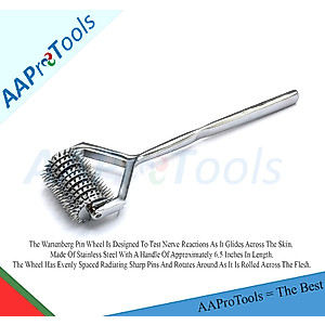 AAProTools Wartenberg Neurological Pin Wheel 10 Head Diagnostic Instruments