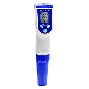 AMTAST Portable Dissolved Oxygen and Temperature Meter DO Sensor Dissolved Oxygen Levels Tester, DO Range: 0~20.00 mg/L, 0~20.00 ppm