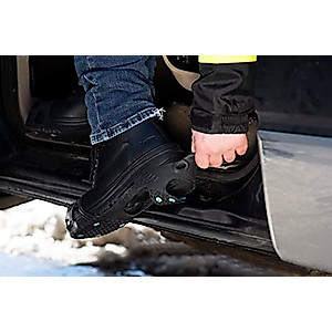 Due North All Purpose Industrial Ice Cleats for Men & Women - Traction Aids for Walking & Working on Snow/Ice - 16 Spikes