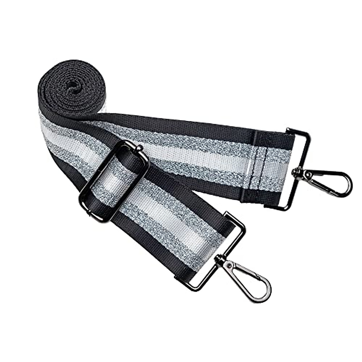 WanderFull Crossbody HydroBag - Water Bottle Holder - Quilted Bottle Bag - Water Bottle Carrier with Strap - Stylish Puffer Tote for Water Bottle (White Glossy with Interchangeable Strap)