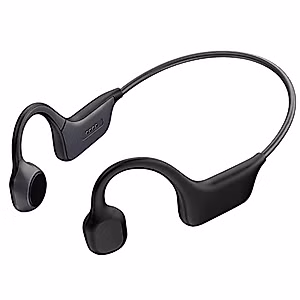 Somune Wireless Bone Conduction Headphones, Open-Ear Bluetooth Sport Headphones, Rainwater Waterproof, Built-in Mic Wireless Earphone for Running Cycling Yoga Hiking Driving Travel