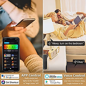 MagicLight Smart BR30 Flood Light Bulbs, Dimmable Color Changing 100w Equivalent LED Recessed Can Light, WiFi Light Bulbs, Work with Alexa Google Assistant SmartThings (2Pack)