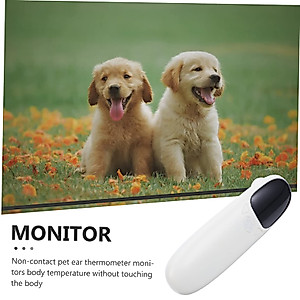 Balacoo 5 Sets pet Thermometer pet Ear Animals Temperature Monitor Digital pet Temperature Monitor Animal Electronic cat Temperature Detector pet Special Screen Charge Plastic Baby