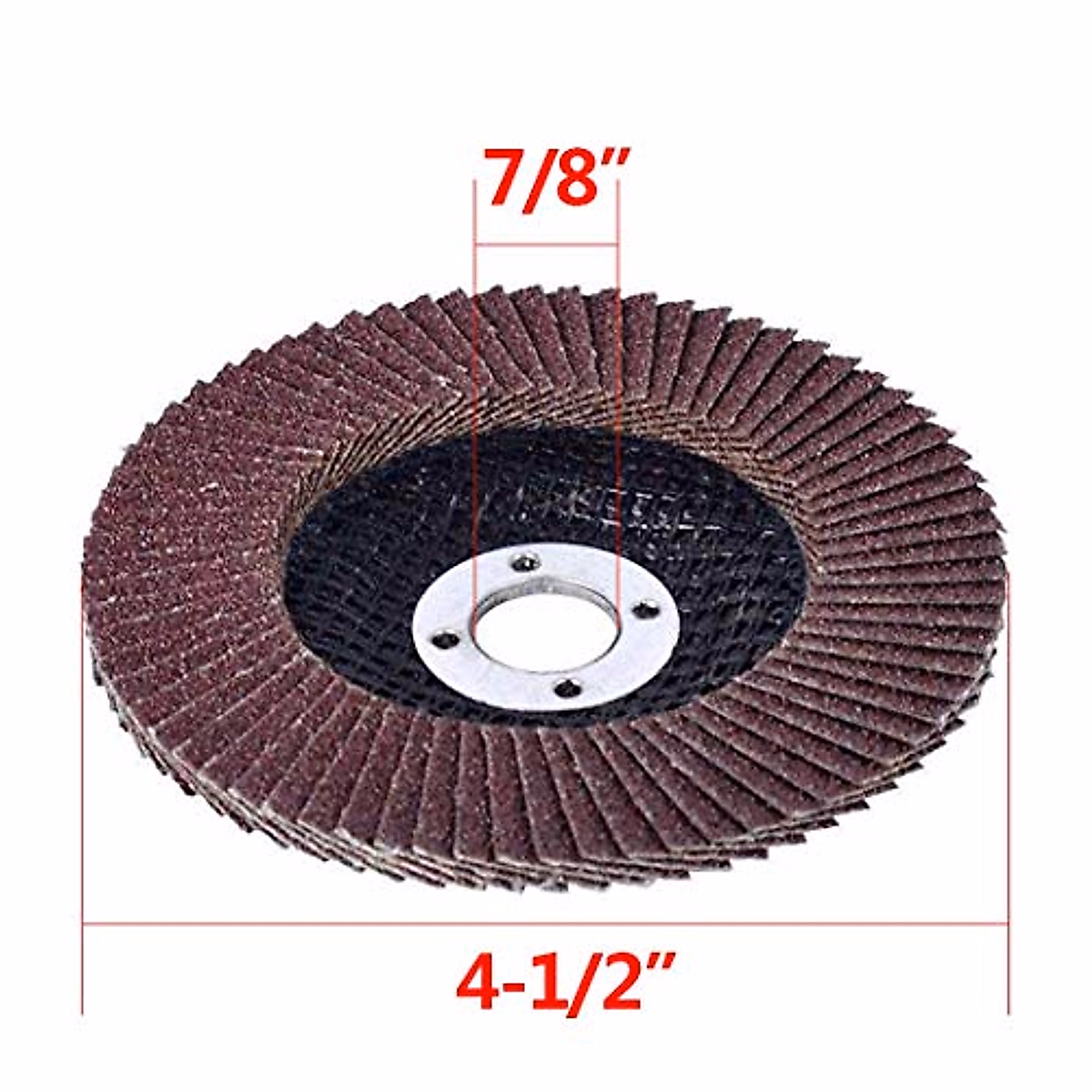 Flap Discs 20 PCS 4.5 Inch - 40 Grit Grinding Discs 4 1/2 Assorted Sanding Grinding Wheels,Aluminum Oxide Abrasives,Grinder disc