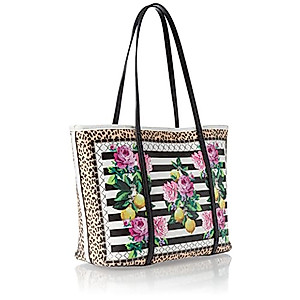 Betsey Johnson Amazing Tote Bag, Black/White