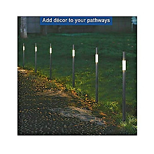 Westinghouse Solar Lights Outdoor LED Garden Path Lighting Waterproof Solar Powered Pathway Lights Decorative Landscape Lights for Garden Patio Lawn Courtyard Lane Walkway (8-Pack)