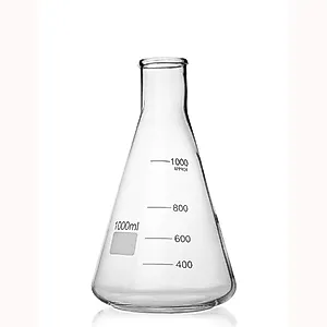 Corning Pyrex #4980-1L, 1000ml Narrow Mouth Erlenmeyer Flask with 1 inch Magnetic Stir Bar (Single)