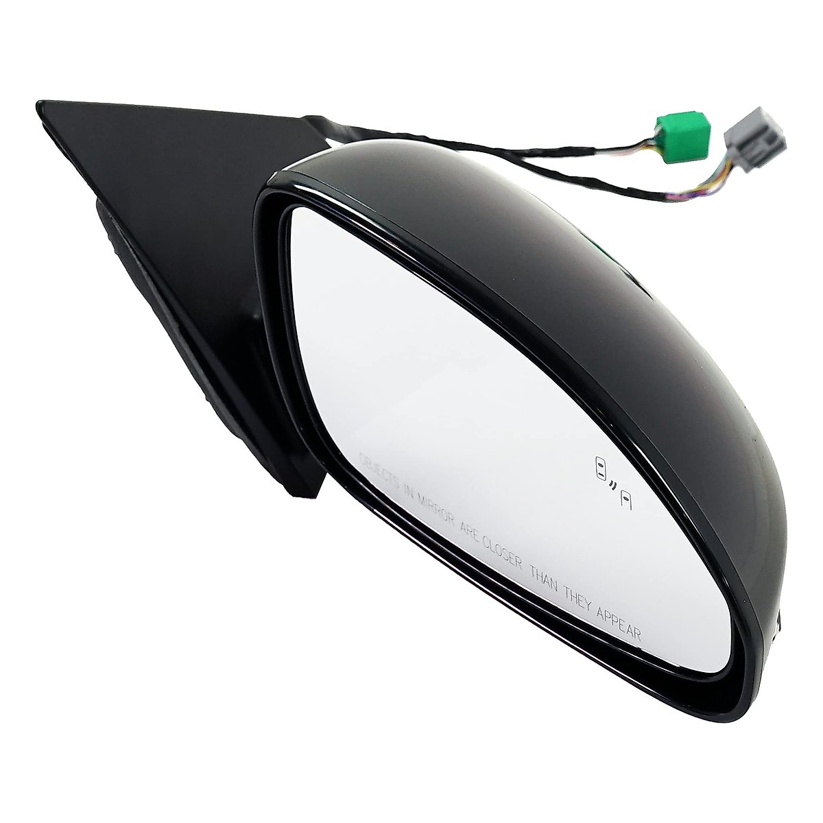 Kool Vue Passenger Side Power Heated Mirror for Buick Enclave 2013-2017 Power Fold With Signal Light, Blind Spot Monitor & Memory Paintable