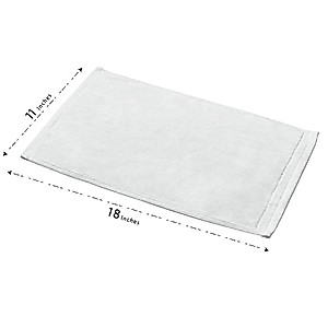 Personalized Initial Fingertip Towels - 2 Pack 11x18 - Black Embroidery On White Towel, Modern Monogrammed Towels, Great Personalized Initial Gift for Women, Teachers, Friends, Bridesmaids Initial M