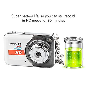 Digital Camera, Mini Thumb Camera, Portable Video Camera with Motion Detection, Point and Shoot Digital Cameras, Fashion Mini DV Camera for Teens Students Kids (Silver Gray)